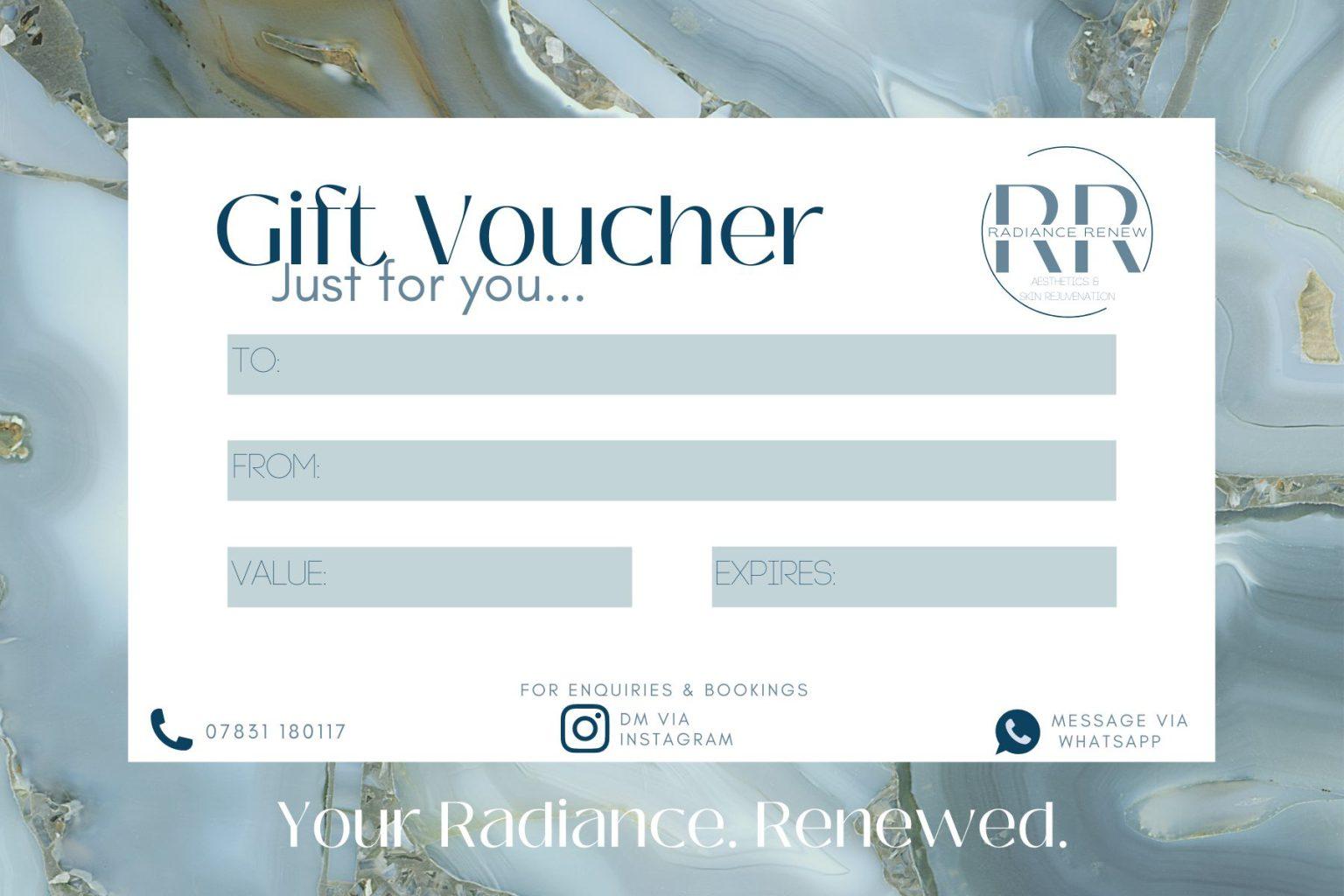 Gift Vouchers – Radiance Renew